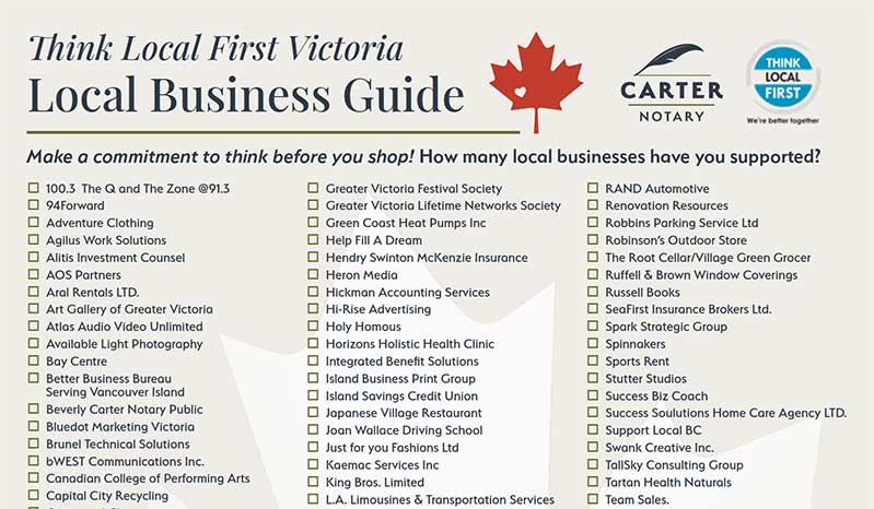 Strengthening the Canadian Economy and Supporting Local Businesses ...